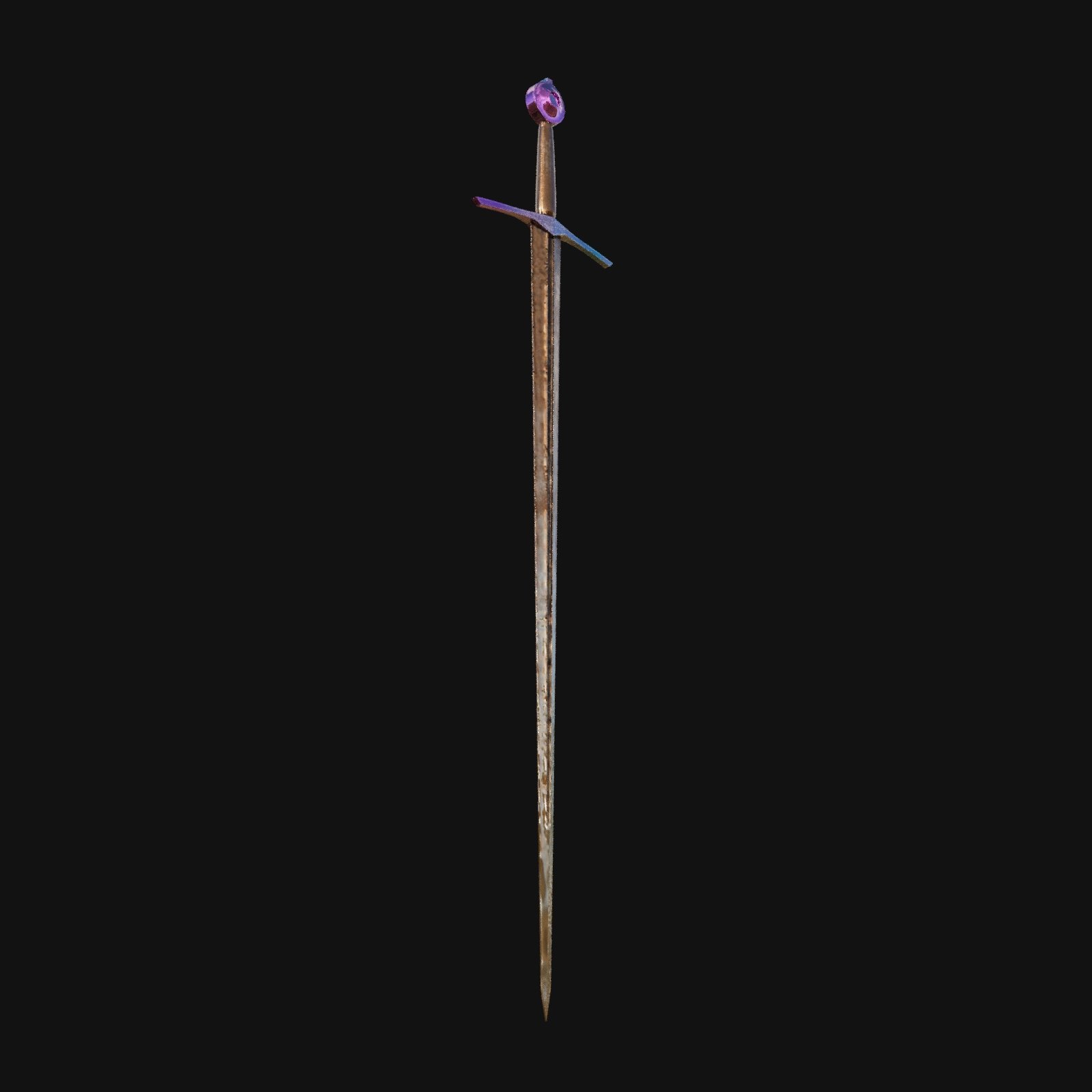 Chrono Crusader: Time Bending 3D Model Sword for Digital Adventurers