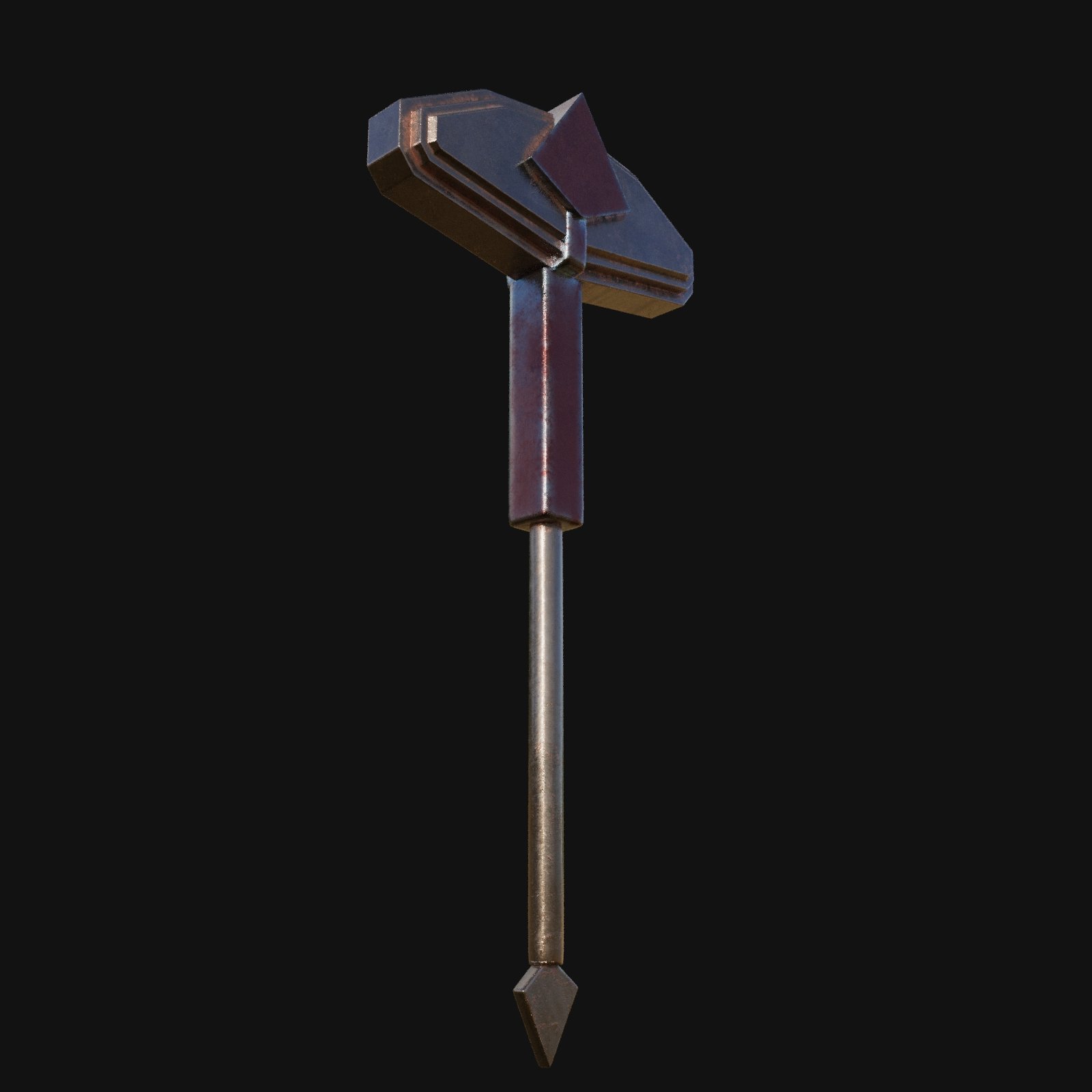 Industrial Reliability: 3D Model of Pneumatic Pavement Breaker Hammer