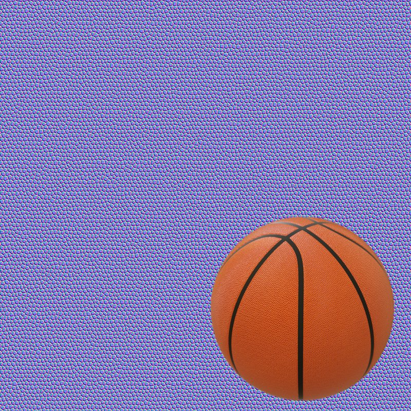 Basketball Leather Normal Map